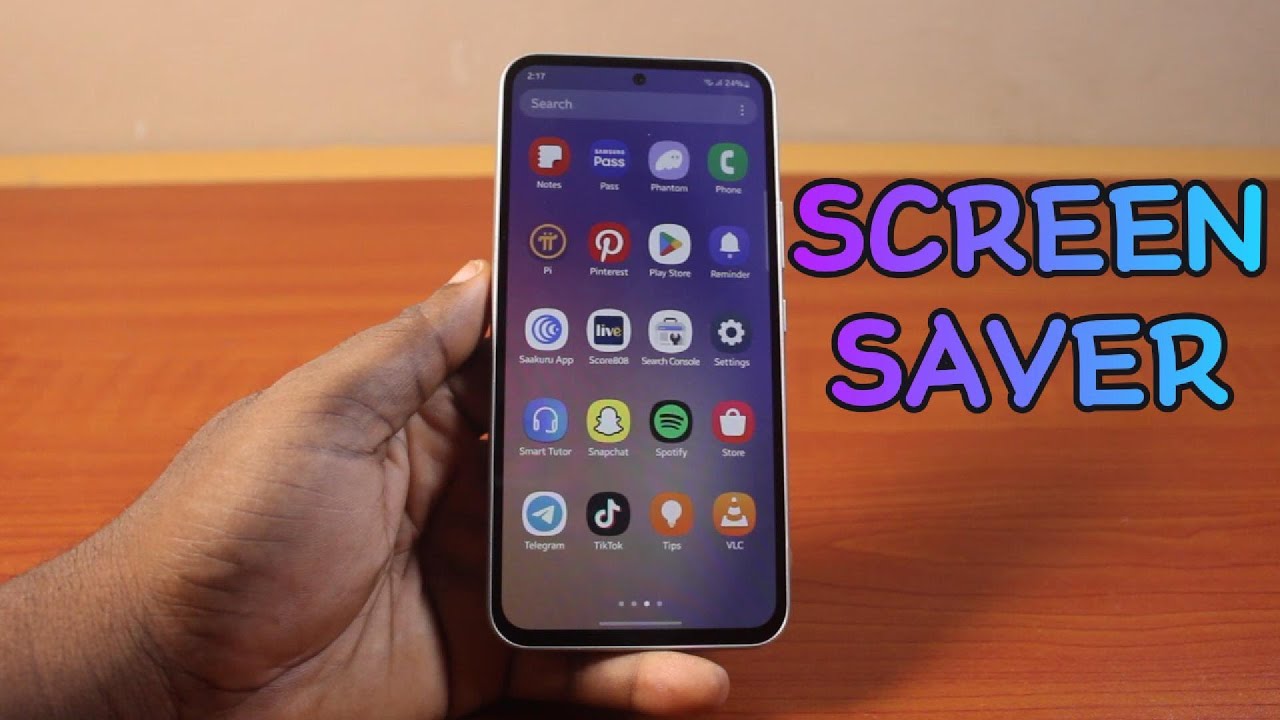 How to Set Screen Saver on Android Phone - YouTube