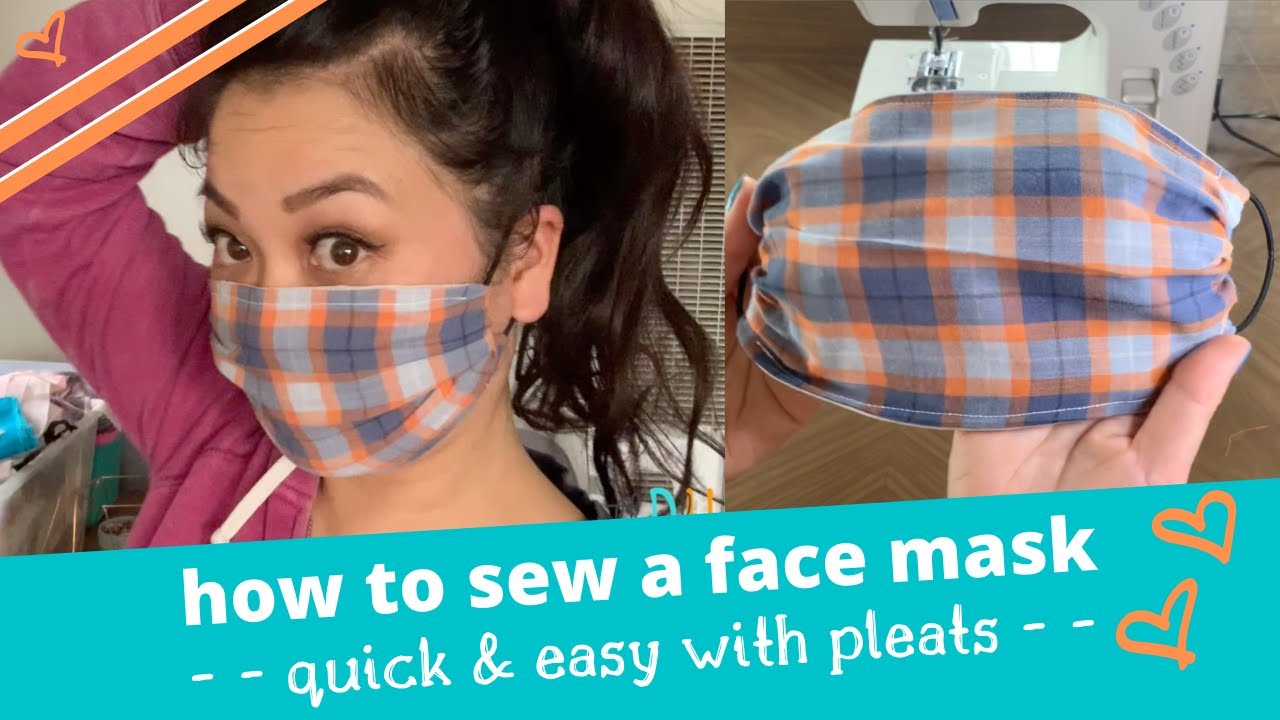 How To Make A DIY Face Mask - Easy Sewing Tutorial - YouTube