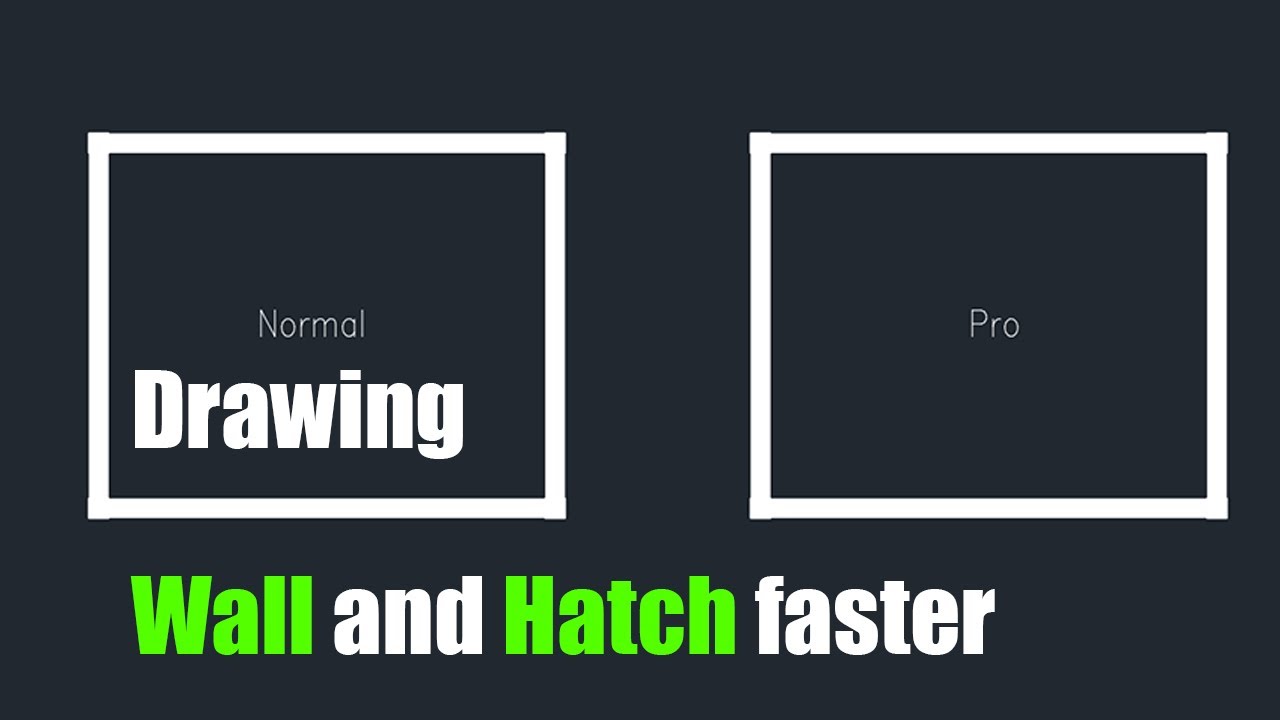 របៀបគូរជញ្ជាំង និងដាក់ Hatch អោយបានលឿន / how to draw wall and hatch ...
