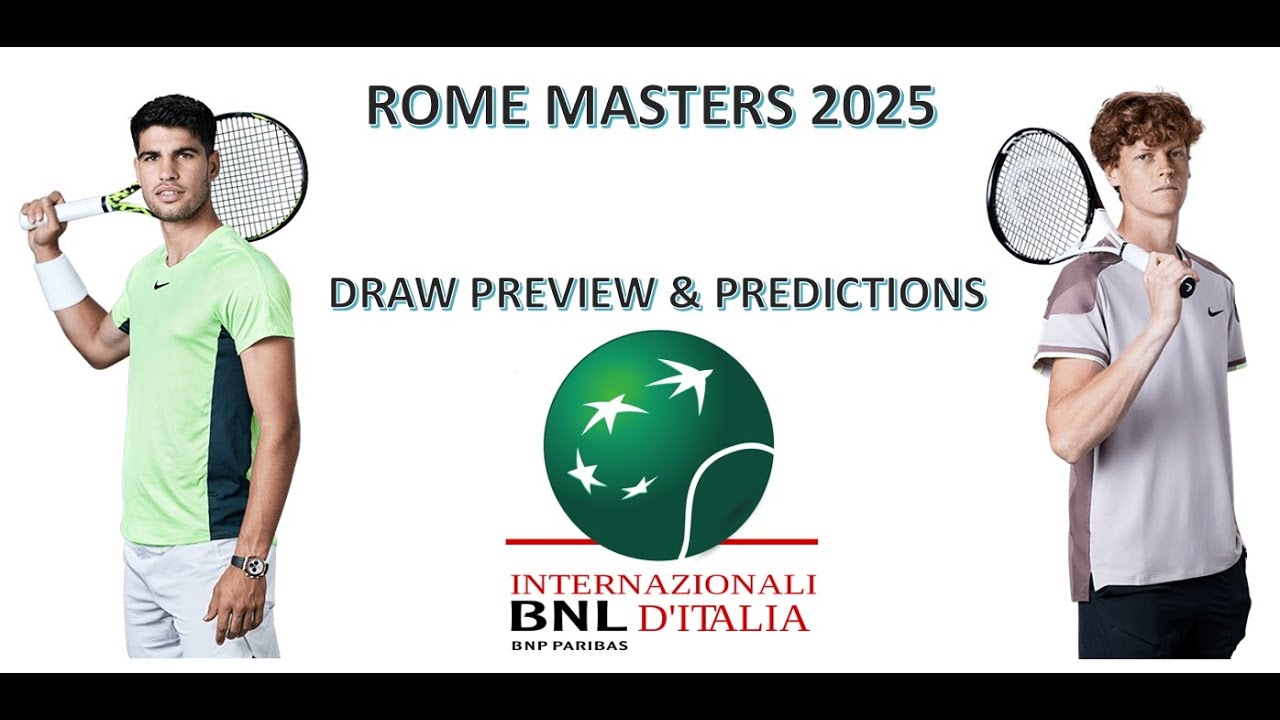 Rome Open 2025 - ATP 1000 Masters - Draw Preview and Predictions - YouTube