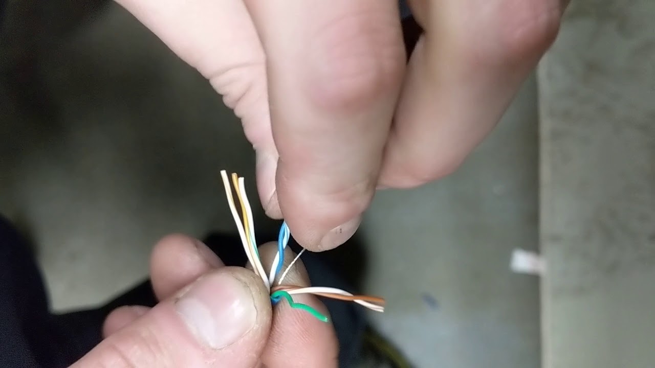 How to terminate rj-45 cables QUICK cat5 cabling - YouTube