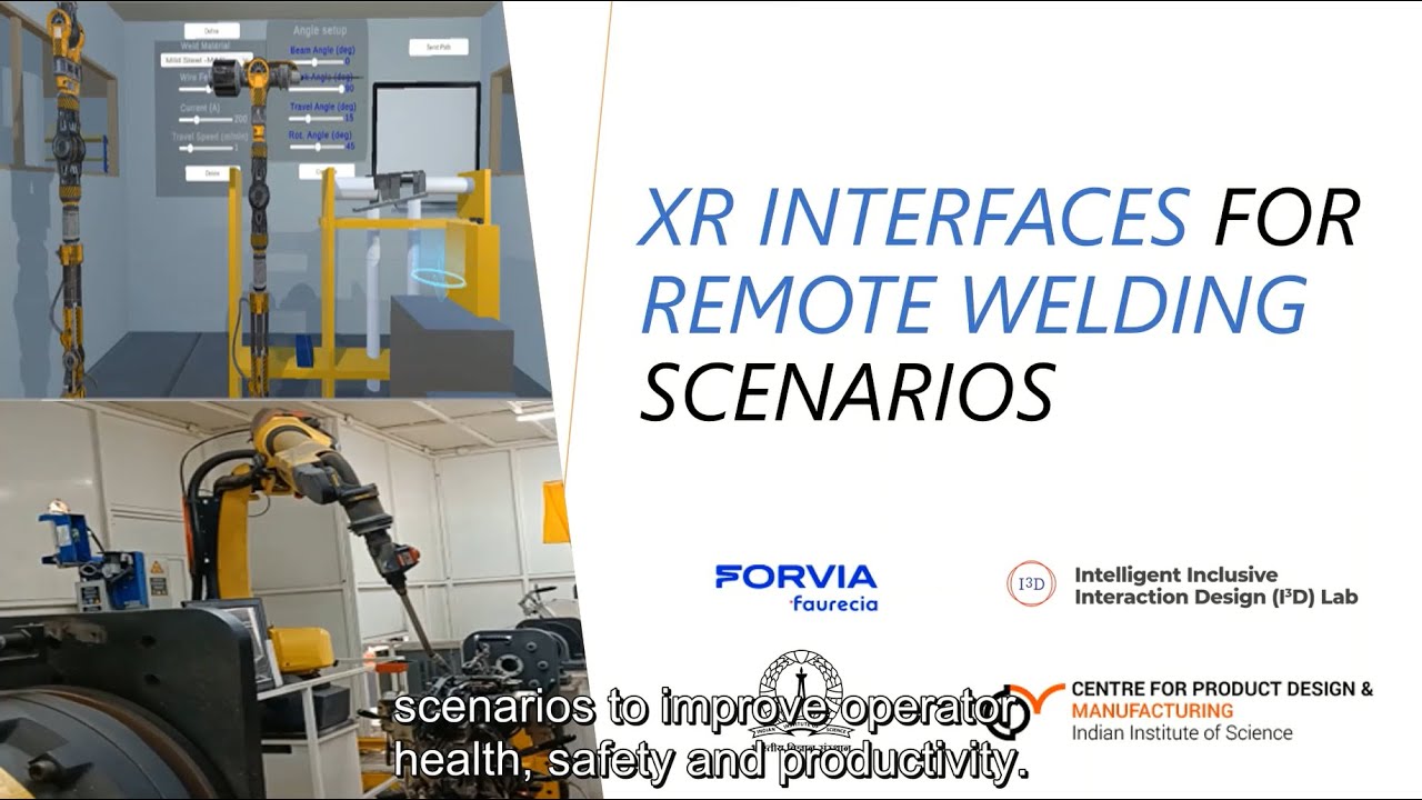 XR Interfaces for Remote Welding - YouTube