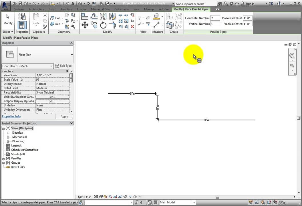 Creating Parallel Pipes - YouTube