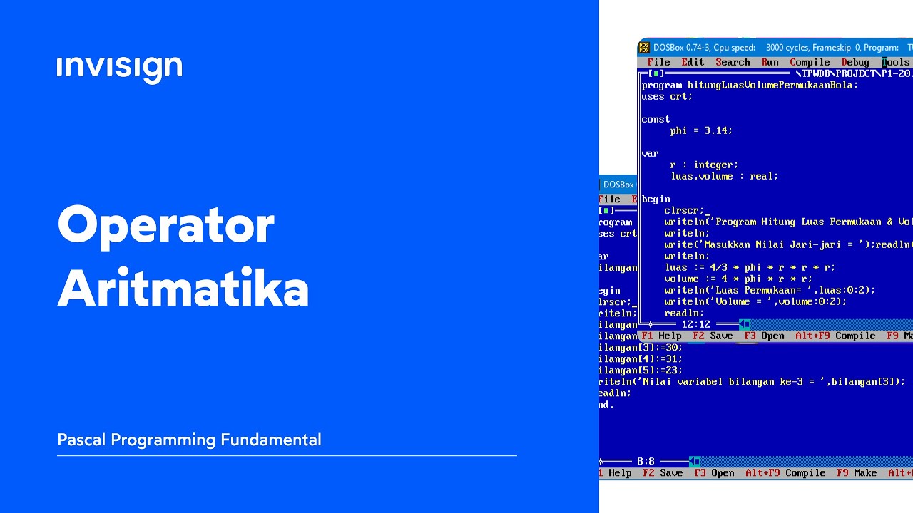 Operator Aritmatika - Pascal Programming Fundamental - YouTube