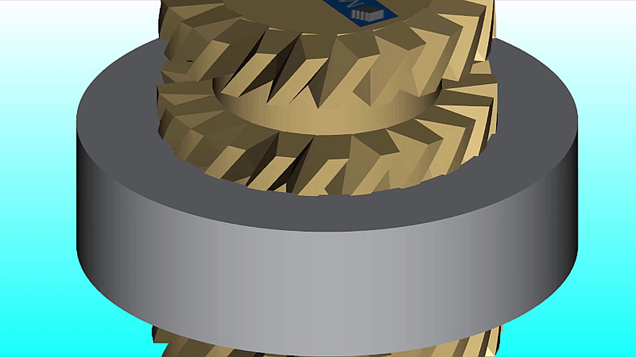 MachineWorks Gear-Cutting Simulation used by Licom Systems in alphacam ...