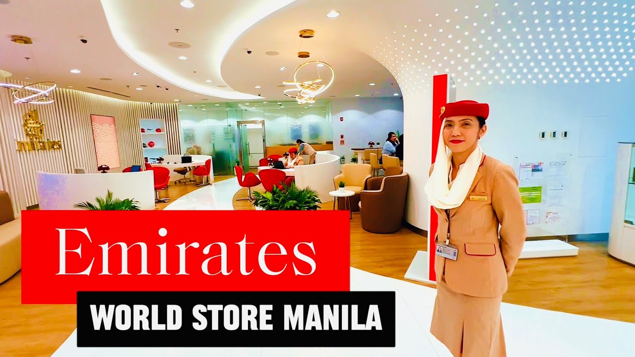 EMIRATES WORLD STORE MANILA | In Search for Airline Merchandise - YouTube