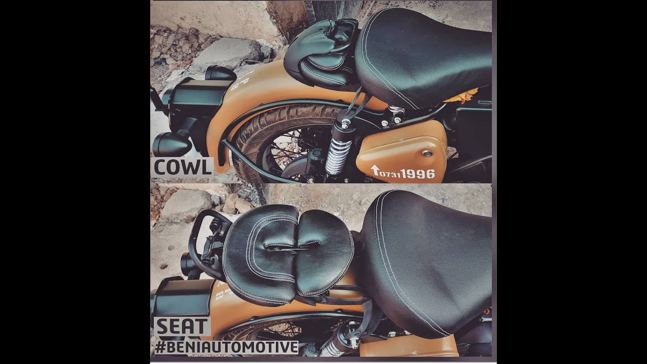 BULLET FOLDABLE REAR SEAT | BULLET COWLXSEAT | ROYAL ENFIELD CLASSIC ...