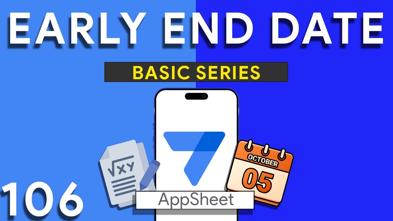 Appsheet Episode 106: Date Functions, Get First & Last Day of the Month Easily! - YouTube