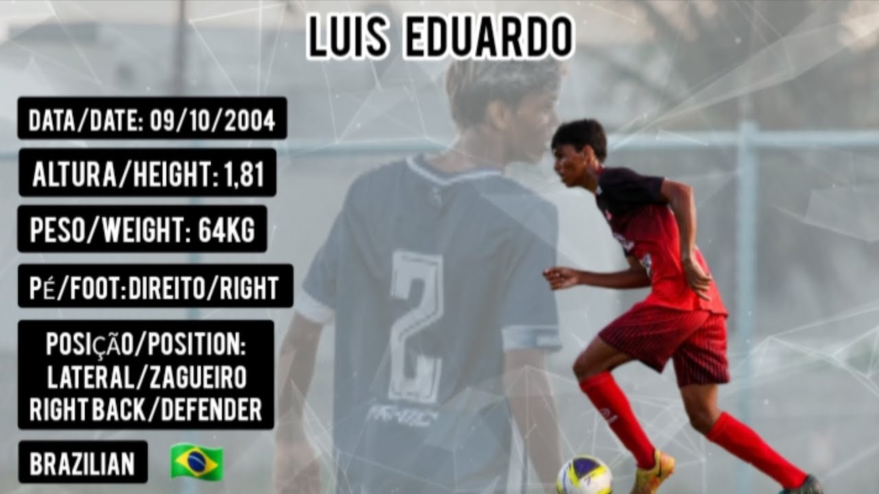 Luís Eduardo - Lateral direito/Zagueiro | Right back/Defender Video ...