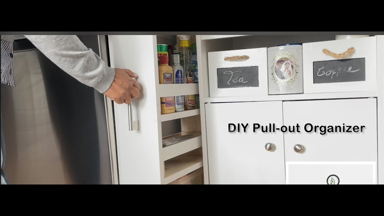 Easy DIY Pullout Organizer - YouTube