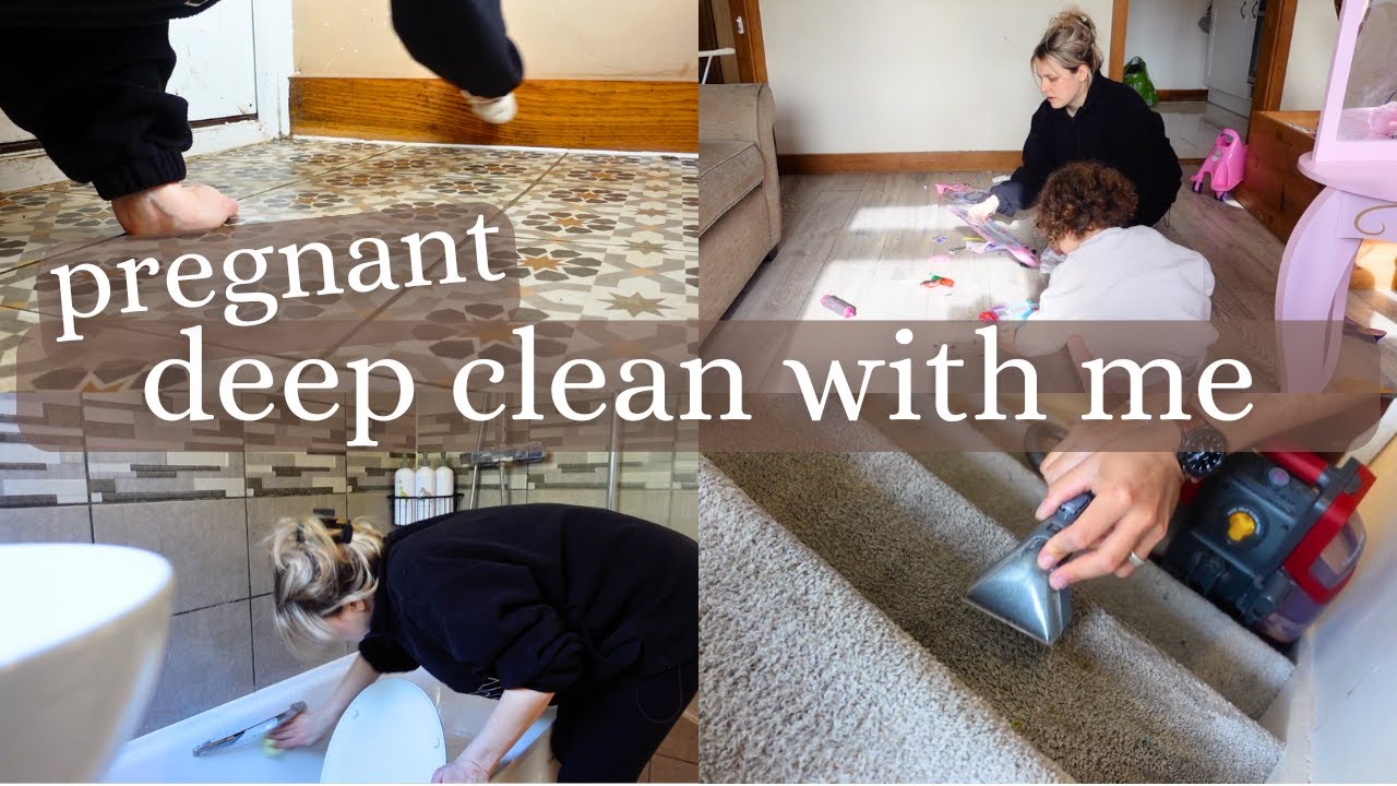 39 WEEKS PREGNANT, extreme chatty clean with me| mum of five, sahm, nesting, deep clean - YouTube