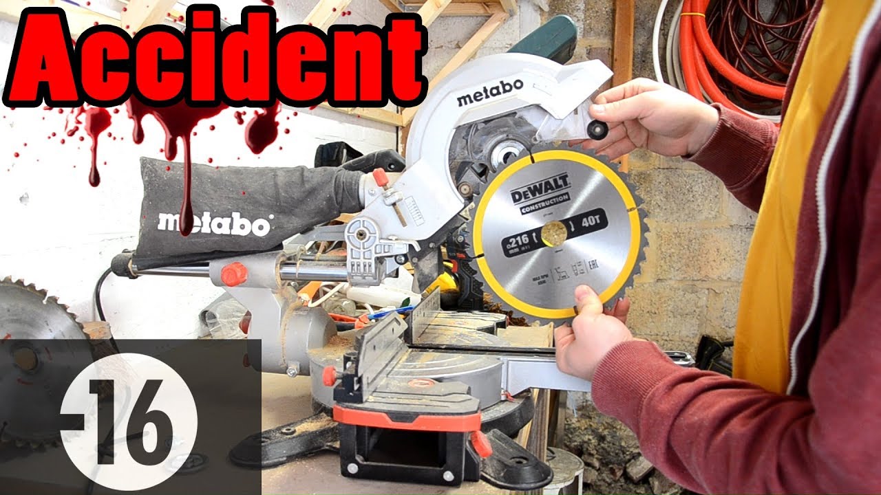 Accident dans l'atelier : Metabo et Dewalt - YouTube