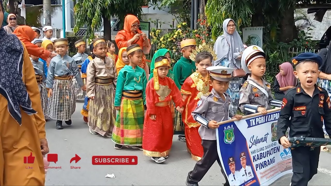 Carnaval TK Se kab.Pinrang Menyambut HUT Kab.Pinrang Yang Ke 63 - YouTube