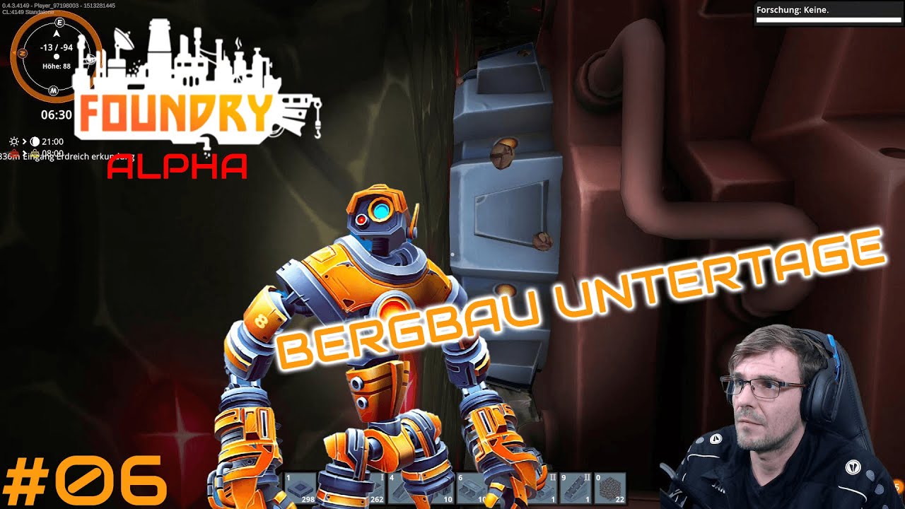 Foundry Alpha#6 Bergbau Untertage - YouTube