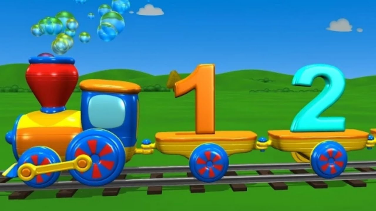 Choco chicky - number train|1 to 10 learn numbers| nursery rhymes ...