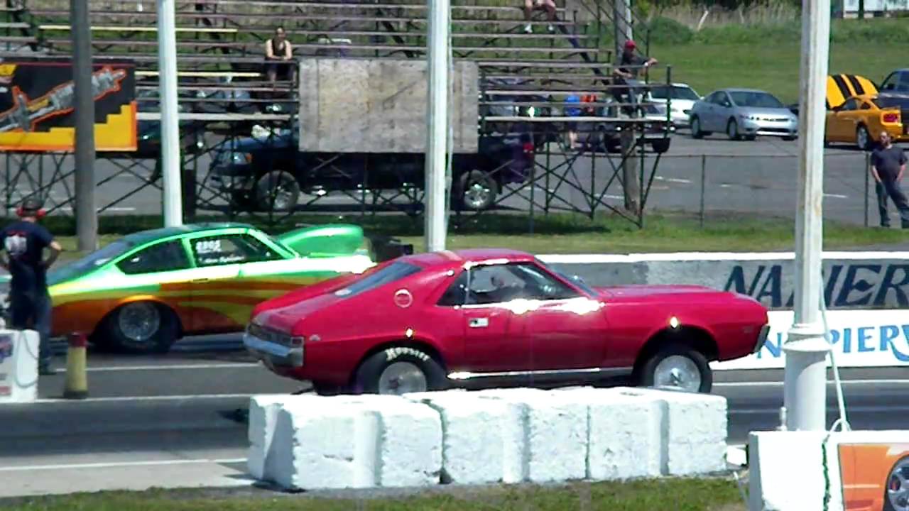 2nd week-end on drag race with the blower engine 2009 - YouTube