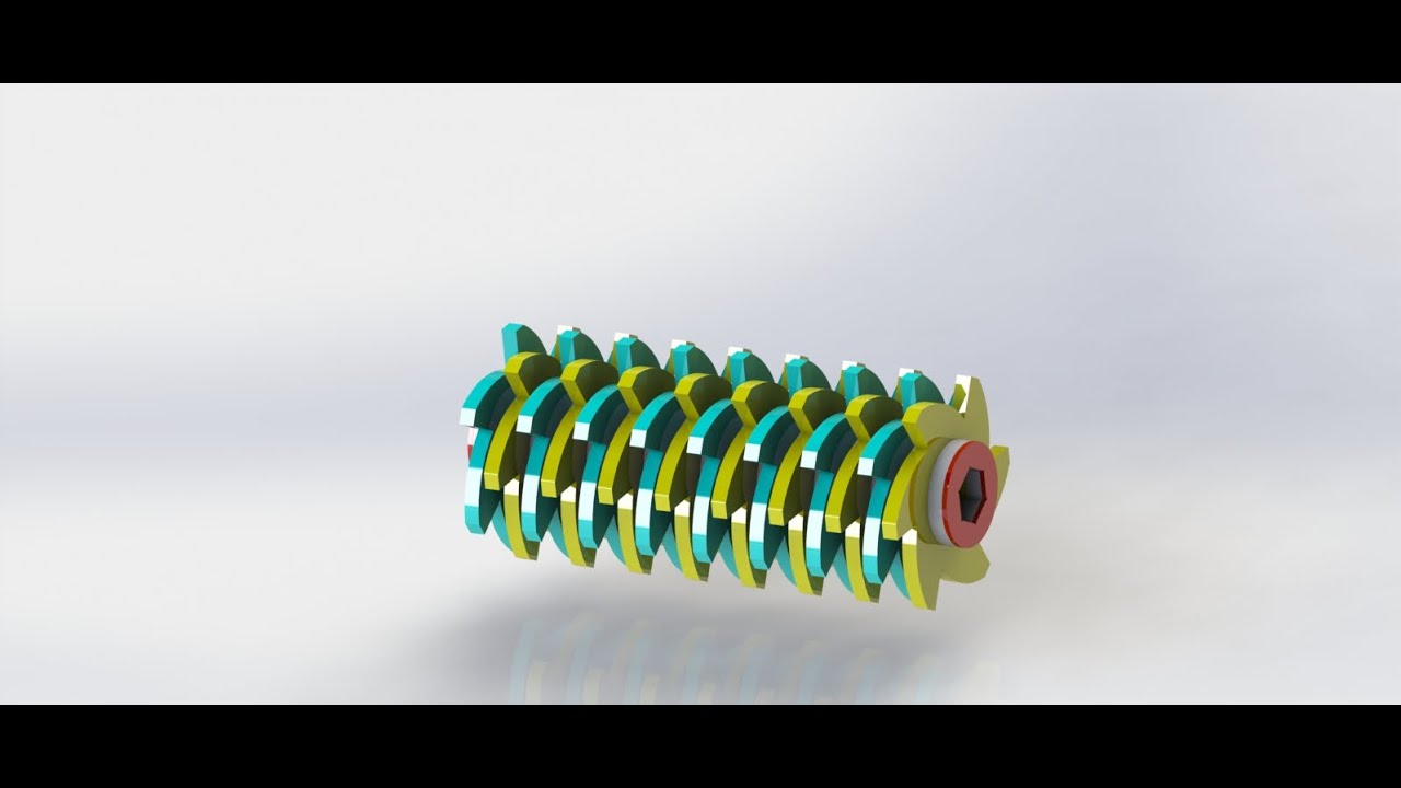 step 3 : make the assembly of the first shaft of the shredder machine ...