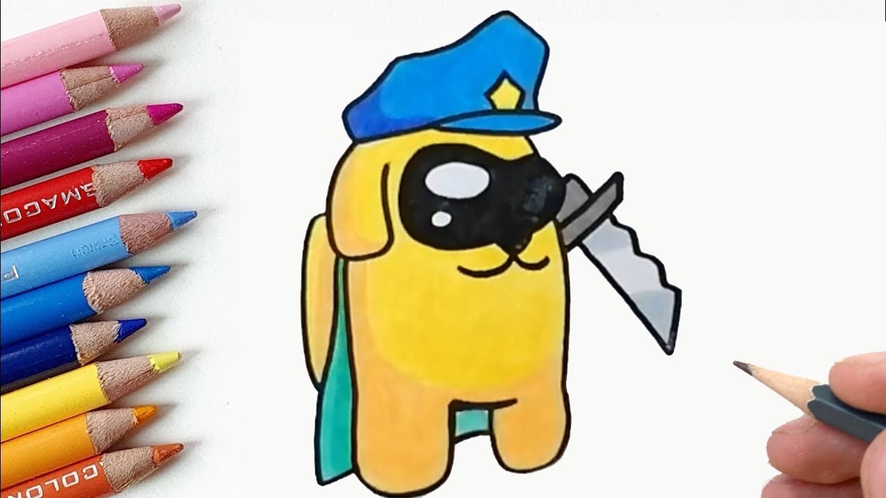 COMO DIBUJAR AMONG US MIKECRACK | LOS COMPAS | PASO A PASO | how to ...