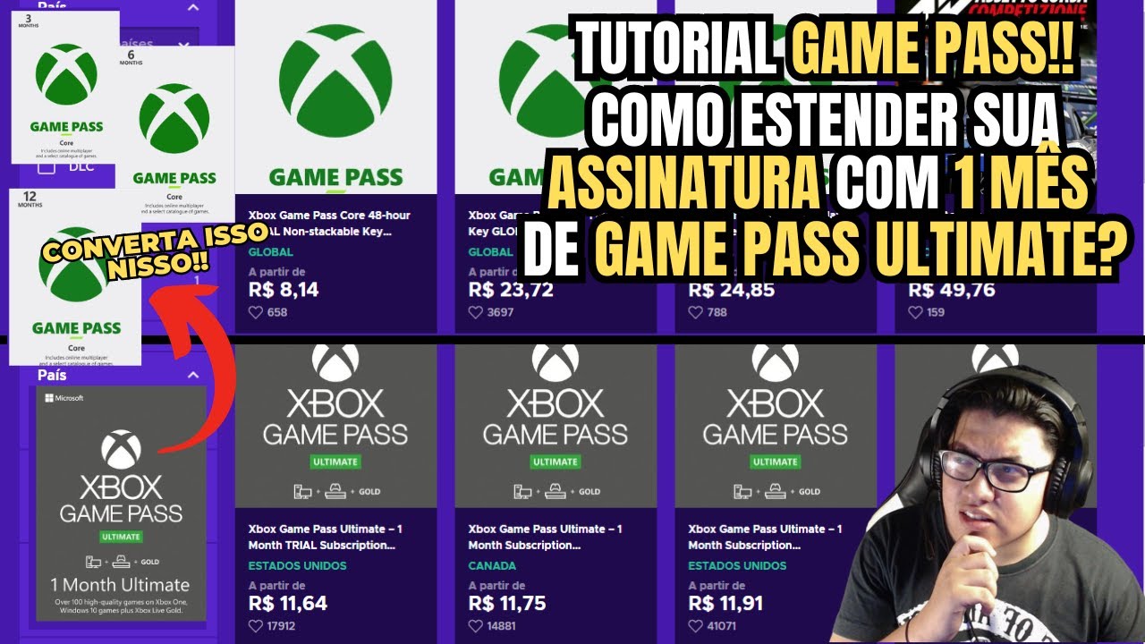 TUTORIAL ENEBA!! COMO RENOVAR GAME PASS ULTIMATE ADQUIRIDO NO ENEBA ...