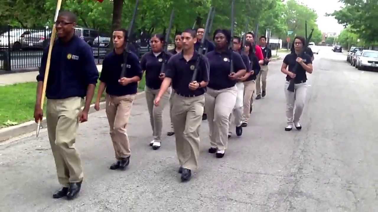 A little armed exhibition Mcjrotc Chicago bulls college prep : Charlie ...
