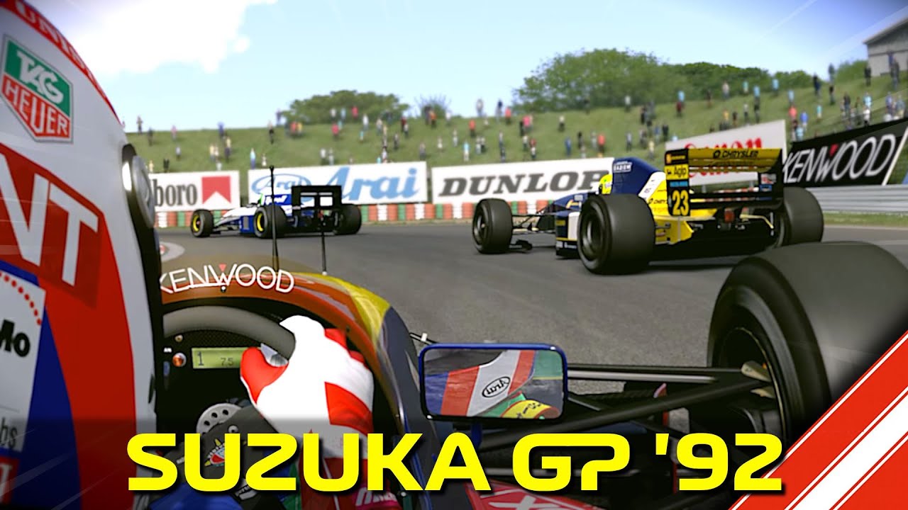 F1 Suzuka 1992: Katayama escaping the midfield in Assetto Corsa VR ...