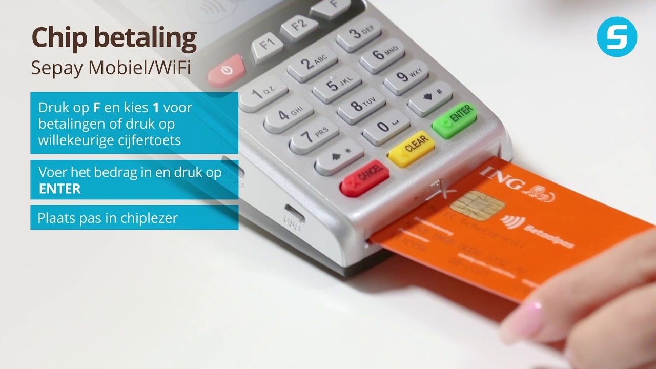 Betaling Uitvoeren: Contactloos, Chip, QR | SEPAY Mobiel / Wifi - YouTube