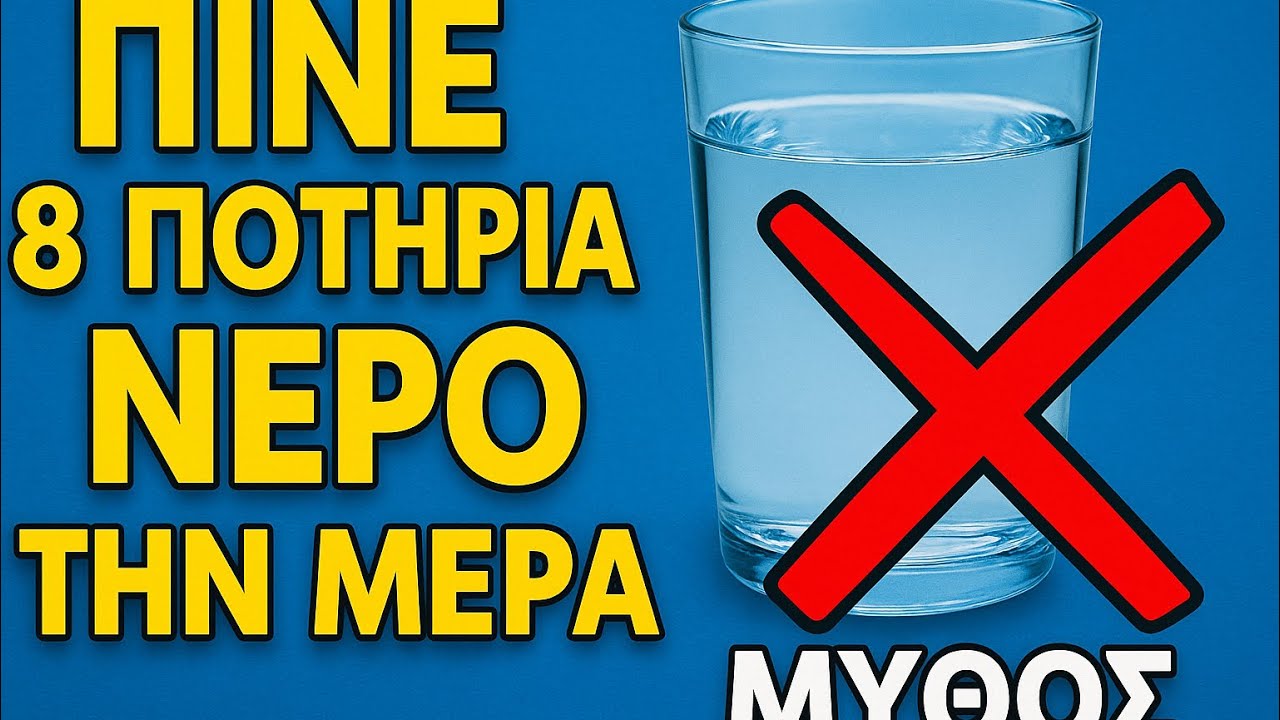 ΝΕΡΟ: ο μύθος με τα 8 ποτήρια την ημέρα - YouTube