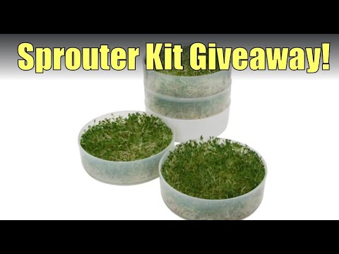 Victorio 4 Tray Sprouter Kit Giveaway - YouTube