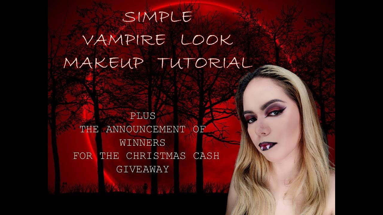 SIMPLE VAMPIRE MAKEUP TUTORIAL - YouTube