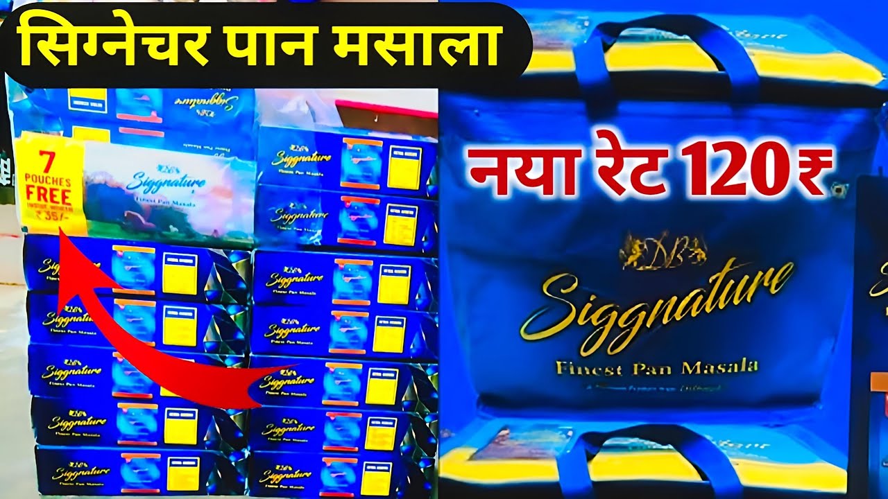 signature Pan masala box wholesale rate || सिग्नेचर पान मसाला कार्टून ...