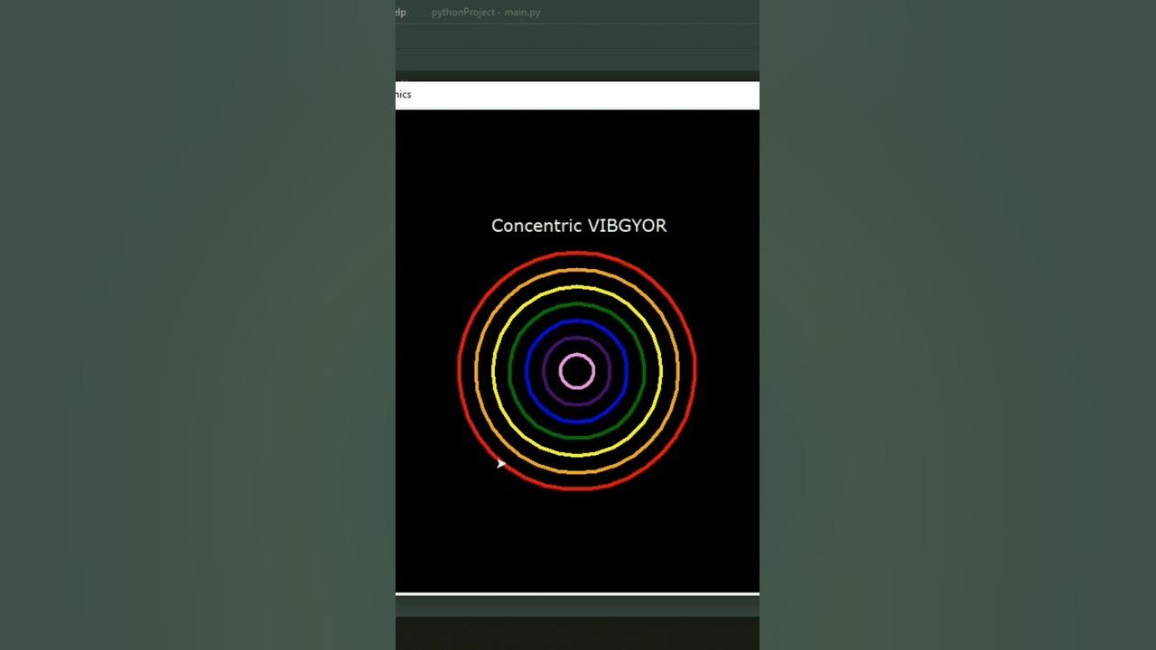 Draw Concentric Circles 🤩 Using Python Turtle | #shorts #shortvideo #short #python #pythonturtle ...