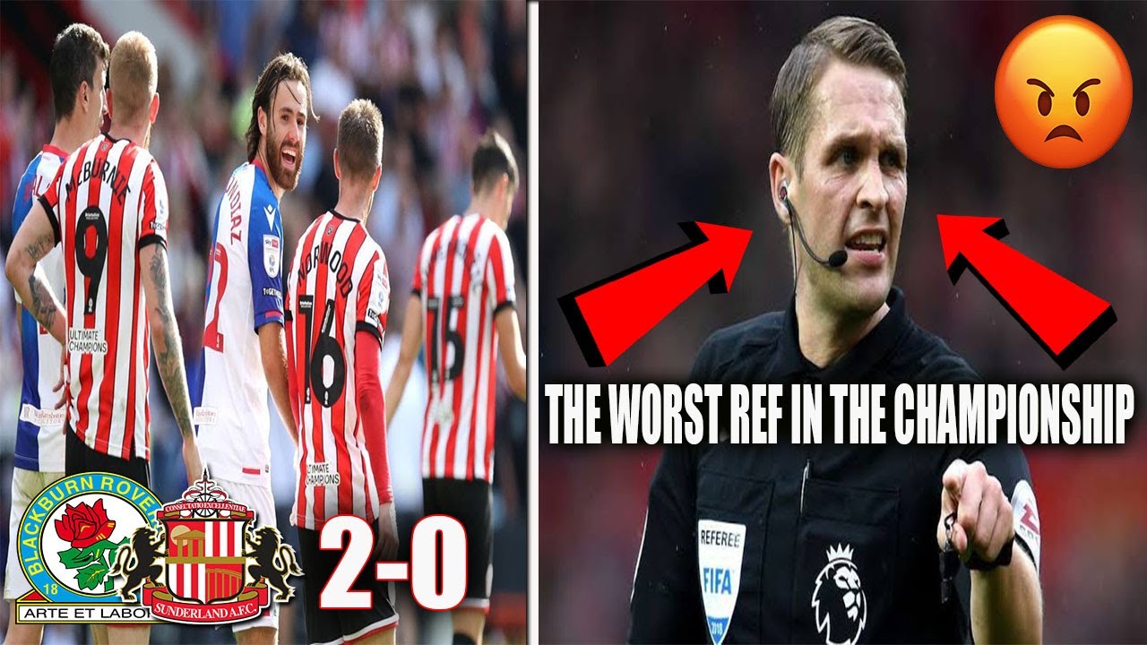 The Worst Ref In The Championship To Date. Blackburn vs Sunderland 2-0 ...
