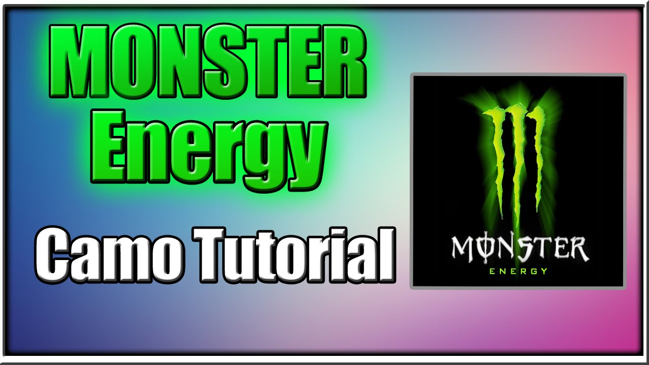 BO3 "MONSTER ENERGY" Paintshop Tutorial "Easy Camo!" - YouTube