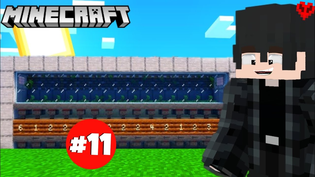 I Build an AUTOMATIC Bone Meal Farm in Minecraft Hardcore! #11 - YouTube