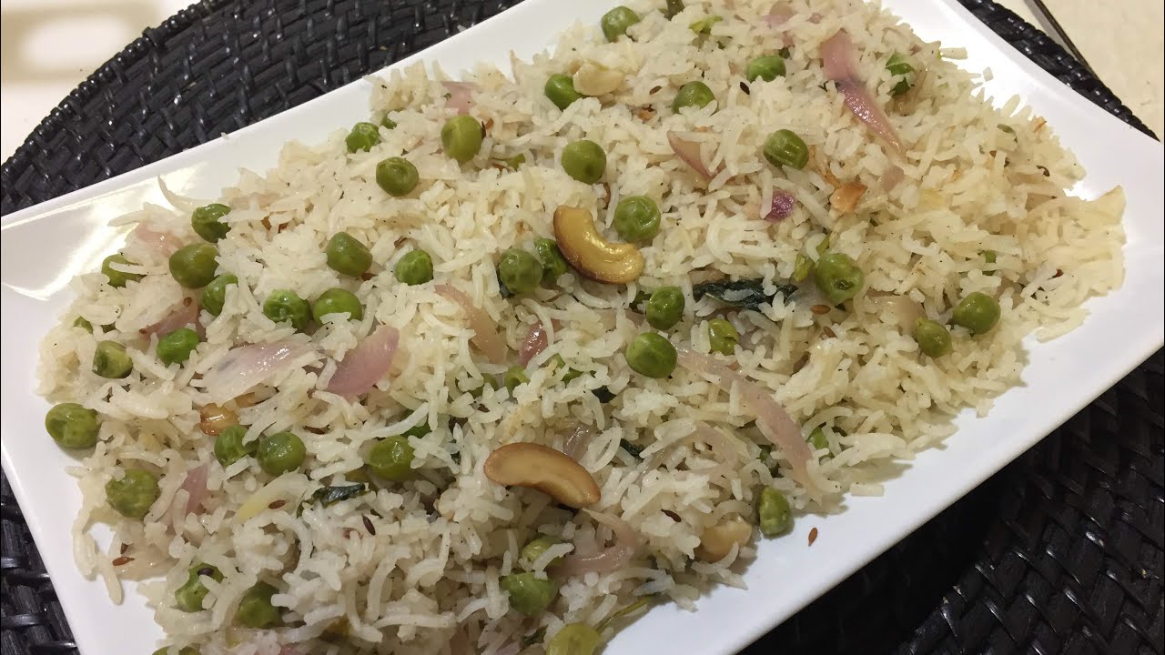 Green Peas Pulao Recipe | Quick & Tasty | Easy Cooking - YouTube