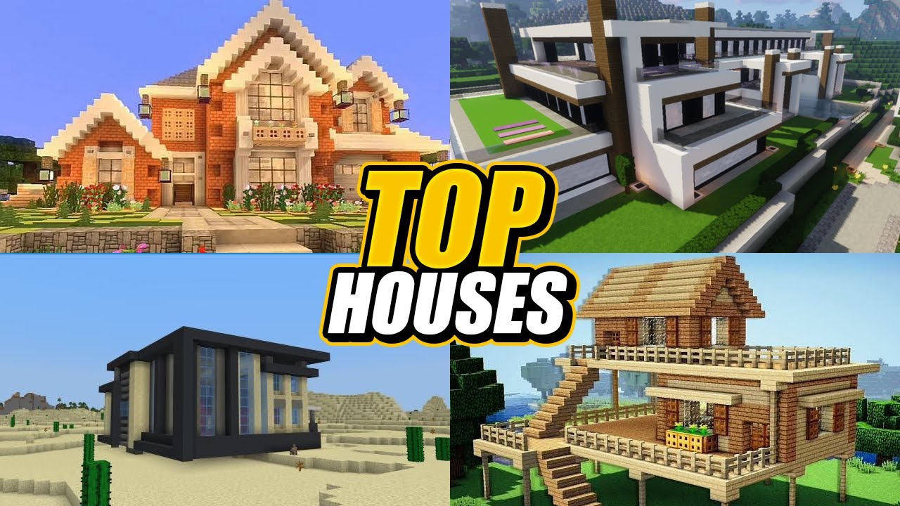 Top 10 Best Minecraft Houses - YouTube