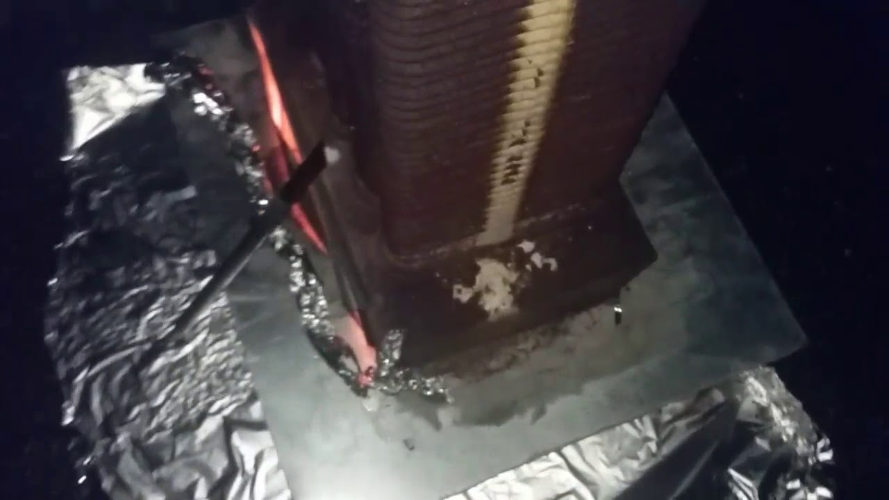 Burning off a gallon of cooking oil - YouTube