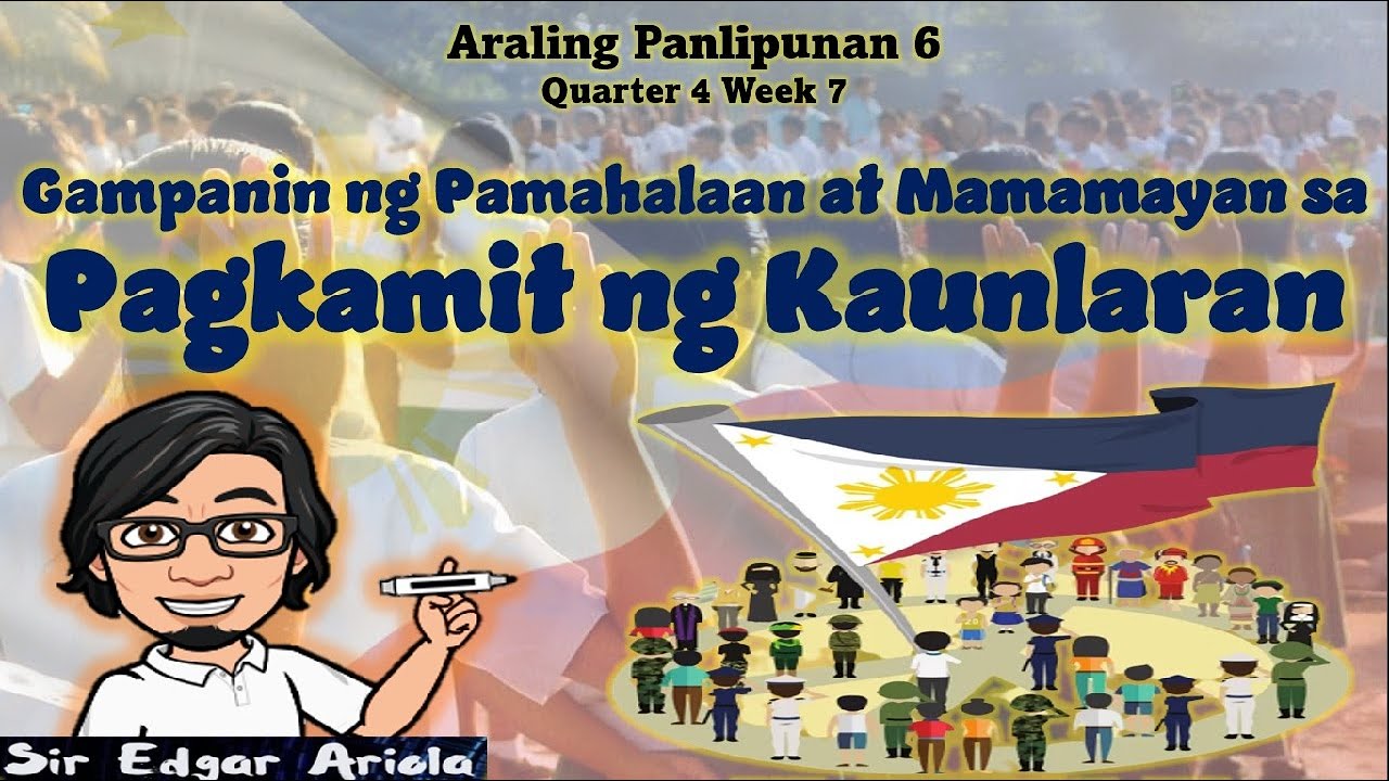Gampanin ng Pamahalaan at Mamamayan sa Pagkamit ng Kaunlaran #AP6 #Q4 ...
