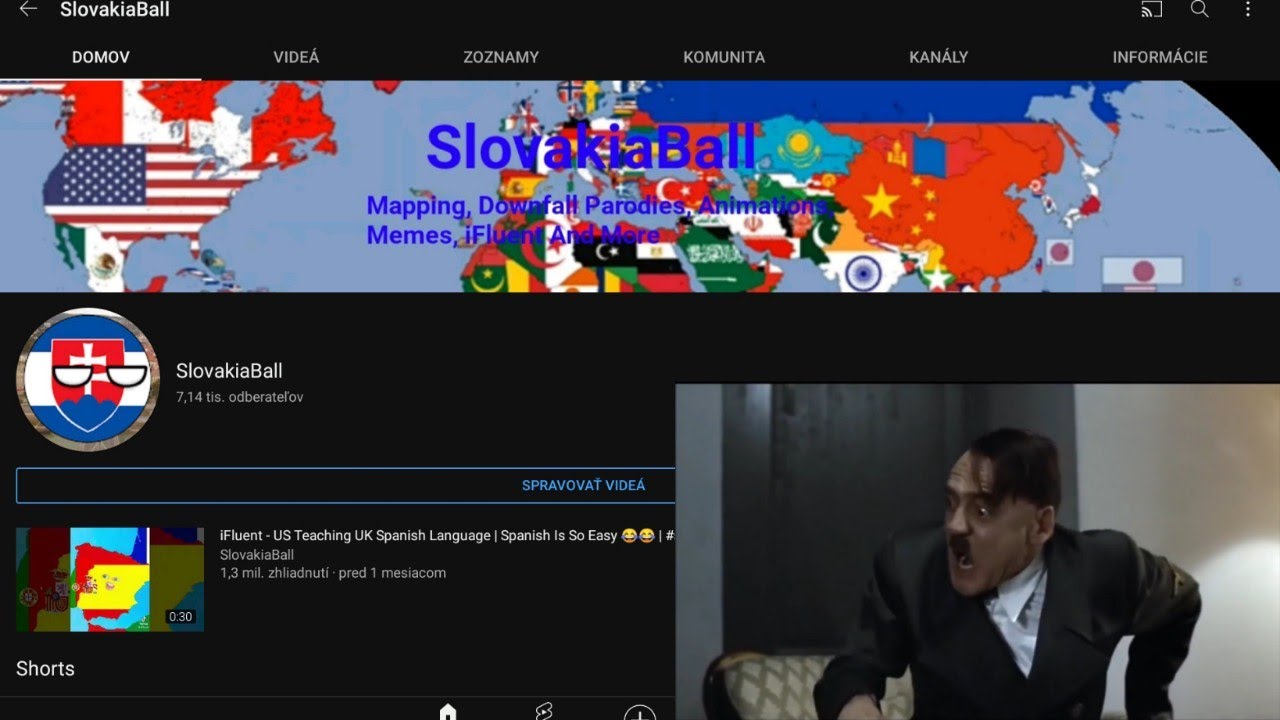 Hitler Is Informed SlovakiaBall Has Reached 7K Subs - YouTube