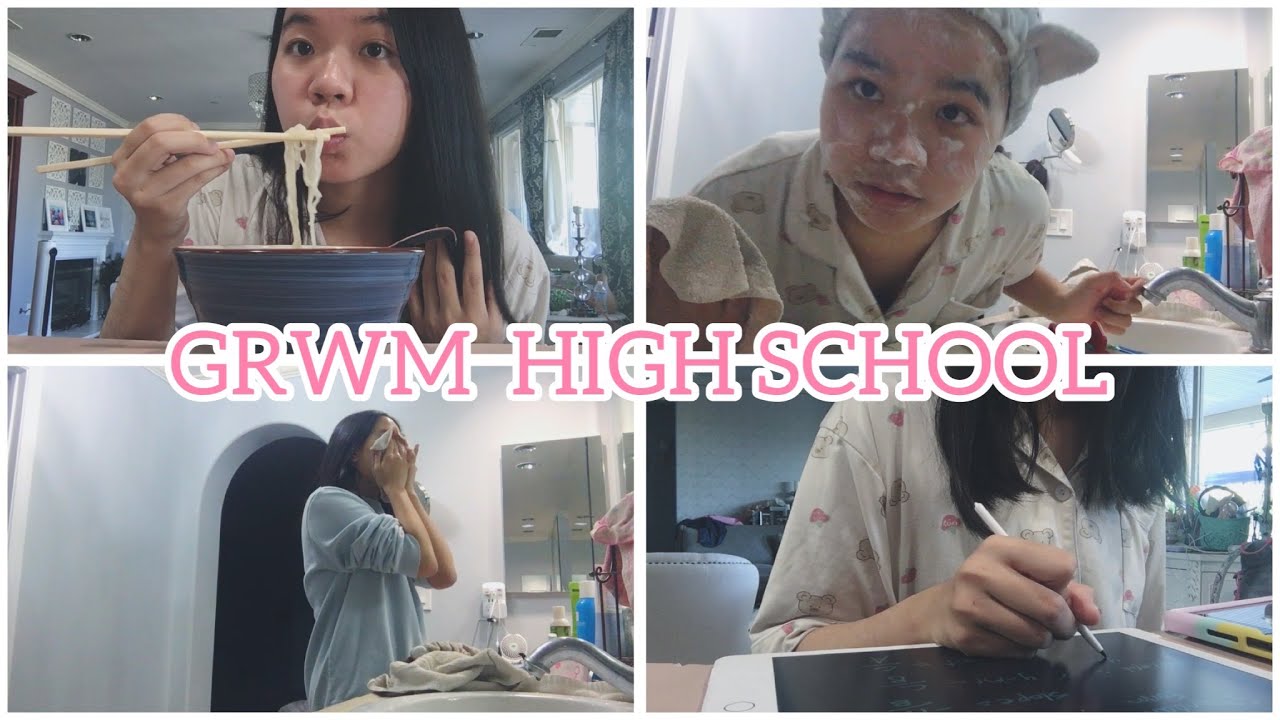 GRWM: High School Senior Year | morning routine, night routine, being ...