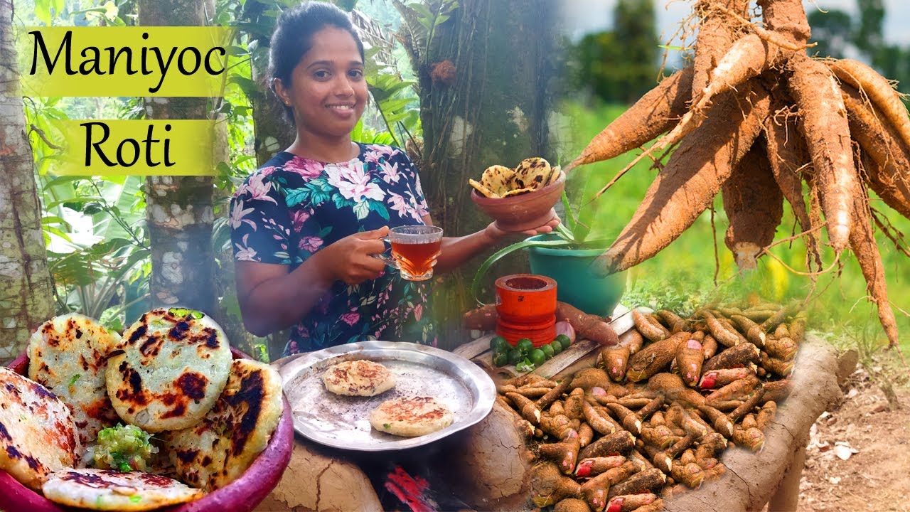 i make delicious food using cassava. its call cassava roti / village ...