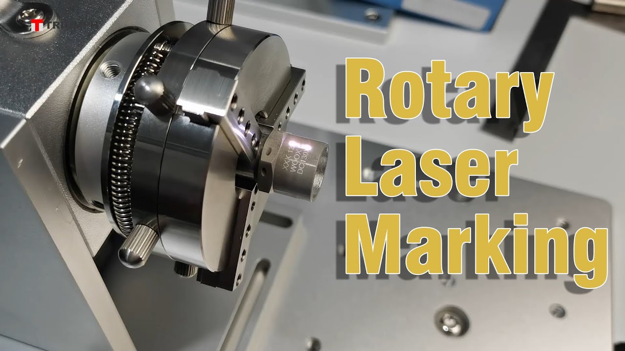 Triumph Fiber Laser Marking Machine | Rotary laser marking - YouTube