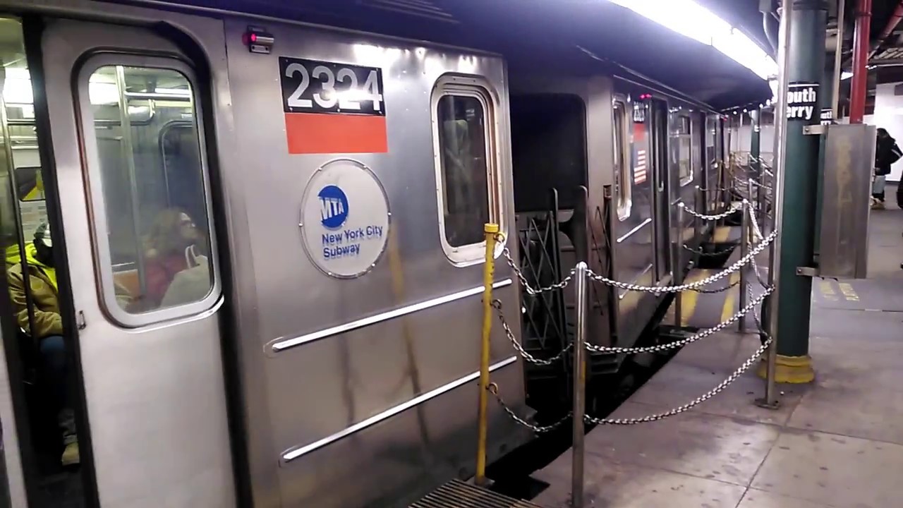 뉴욕지하철 South Ferry역 지하철 발차영상 - YouTube