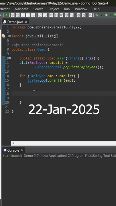 Day-22: Iterating over Streams in Java #java #shorts - YouTube