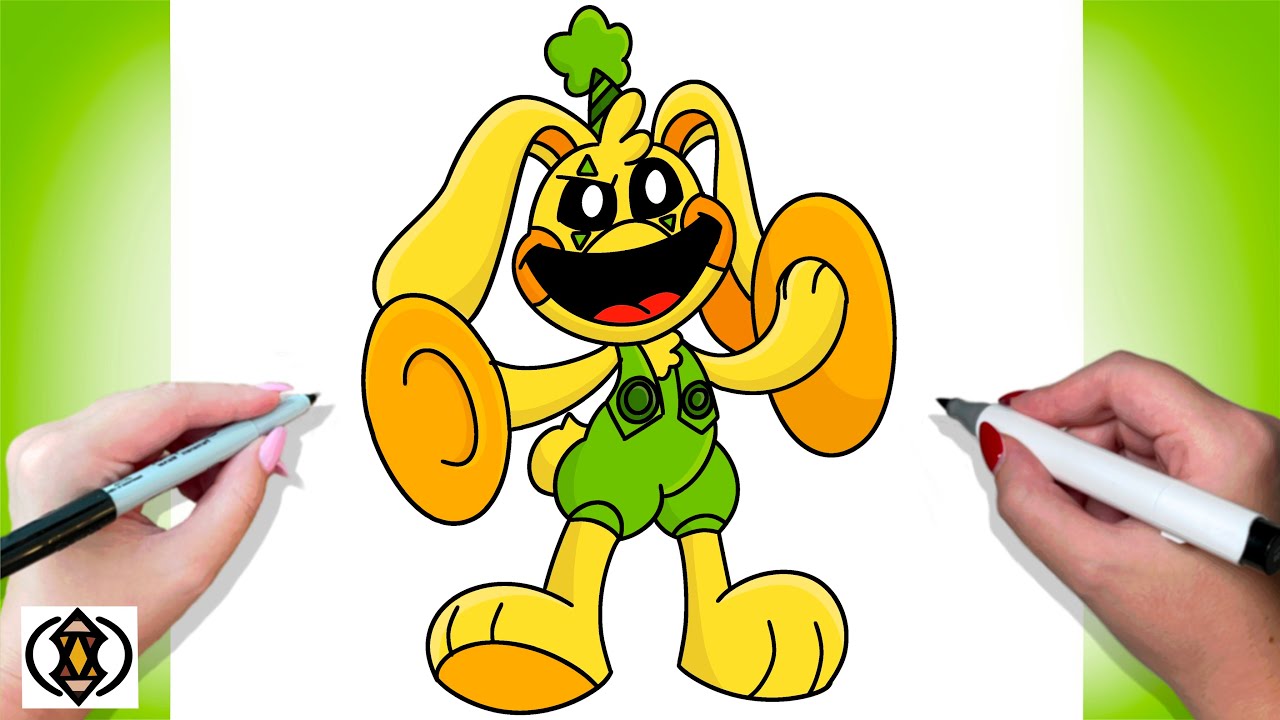 How To Draw Bunzo Bunny As A Smiling Critter | Poppy Playtime - YouTube