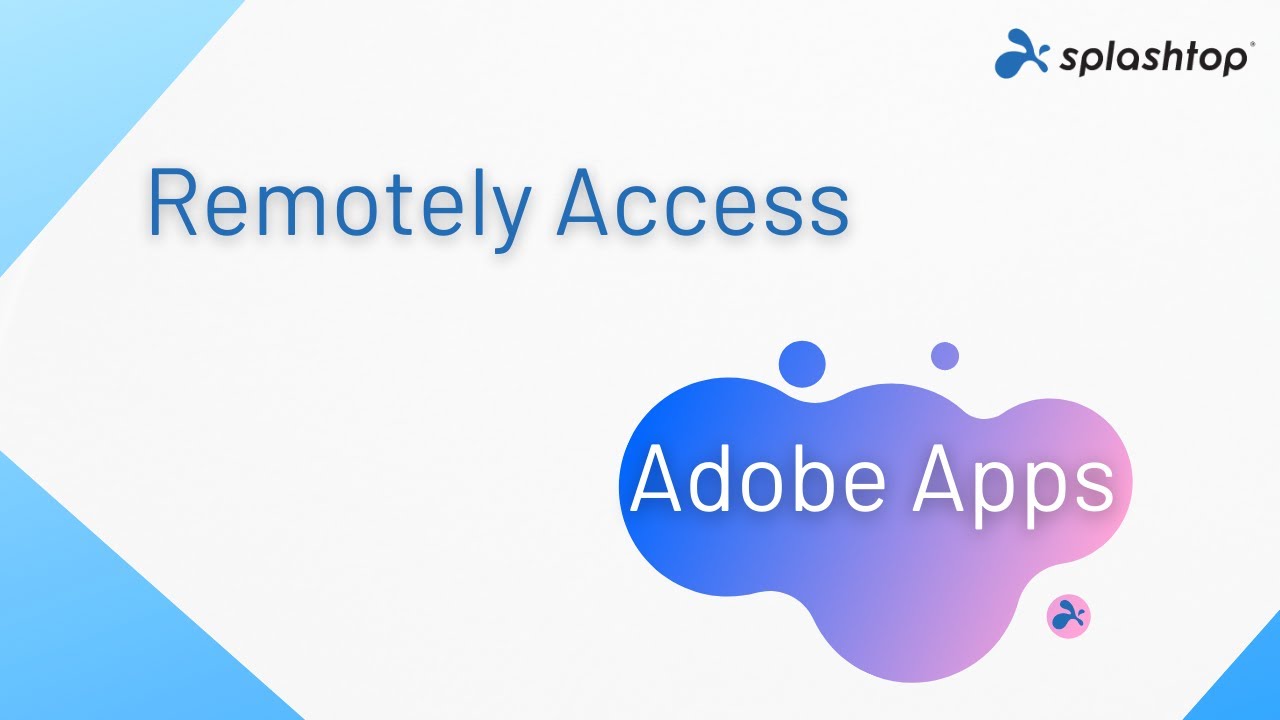 Remote access to Adobe apps with Splashtop - YouTube