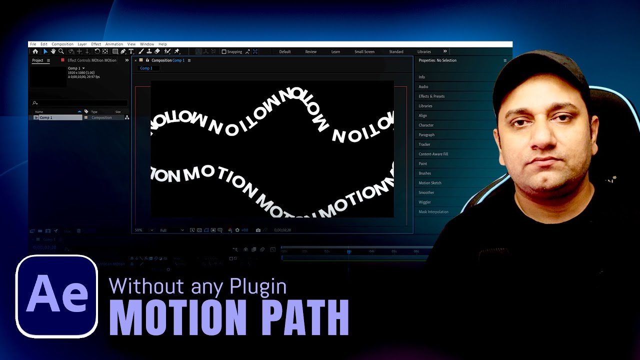 Motion Path Animation Without Plugins | After Effects Course - YouTube