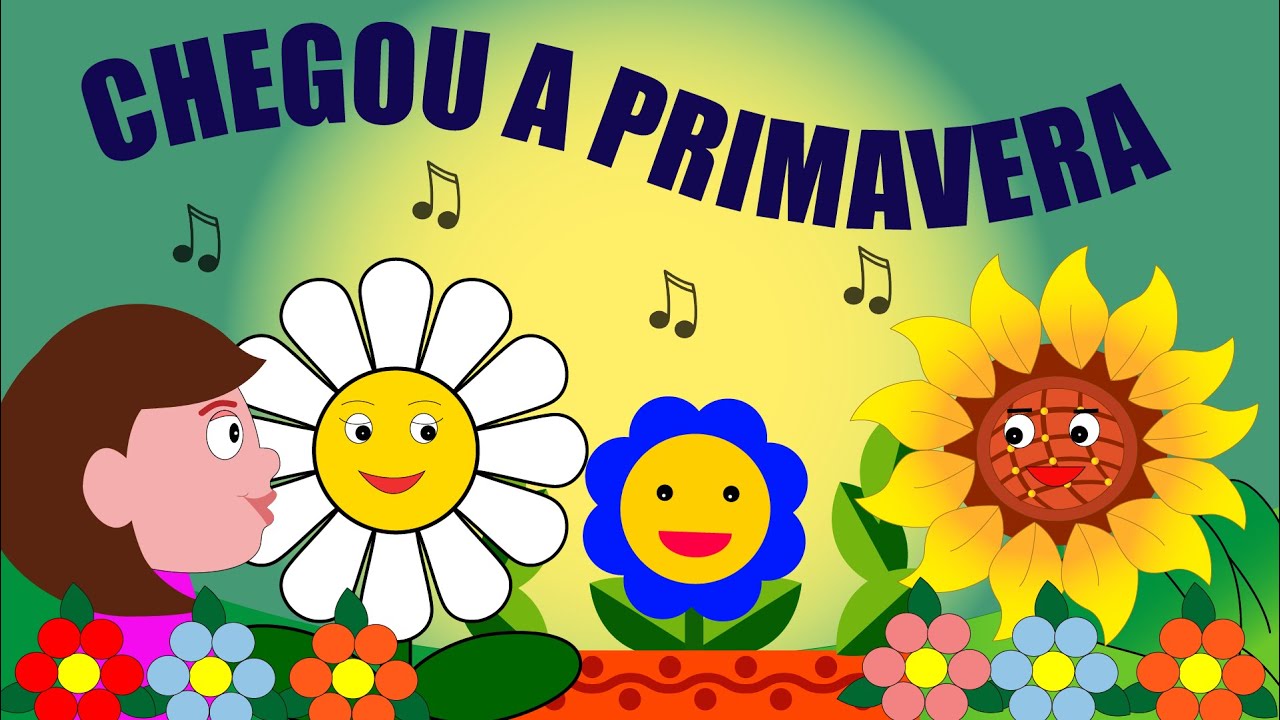 Inicia A Primavera No Brasil - Dibujos Cute Para Imprimir