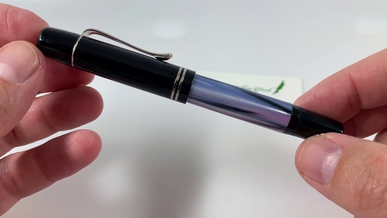 A Look At The Pelikan M101N Grey Blue (2019) Fountain Pen - YouTube