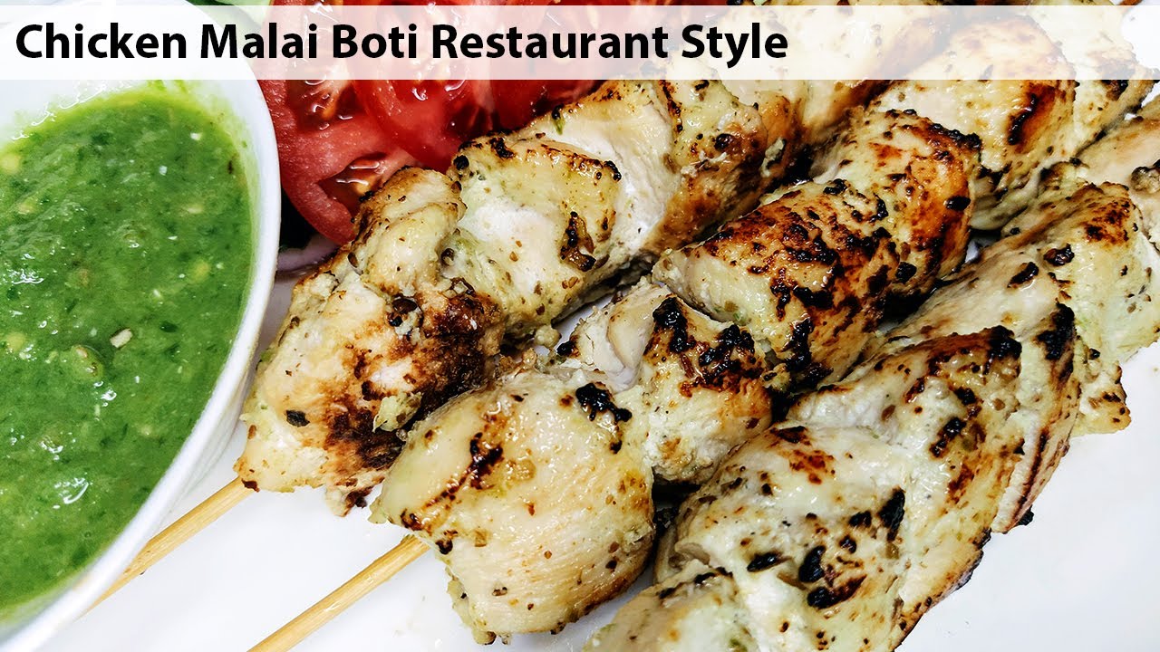 Chicken Malai Boti Restaurant Style Quick & Easy - YouTube